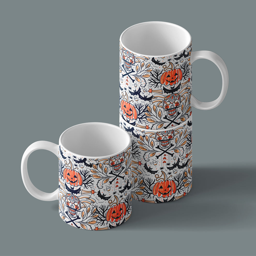 Spooky Horror Halloween Pumpkin | Scary Coffee Mugs – Collectors Edition