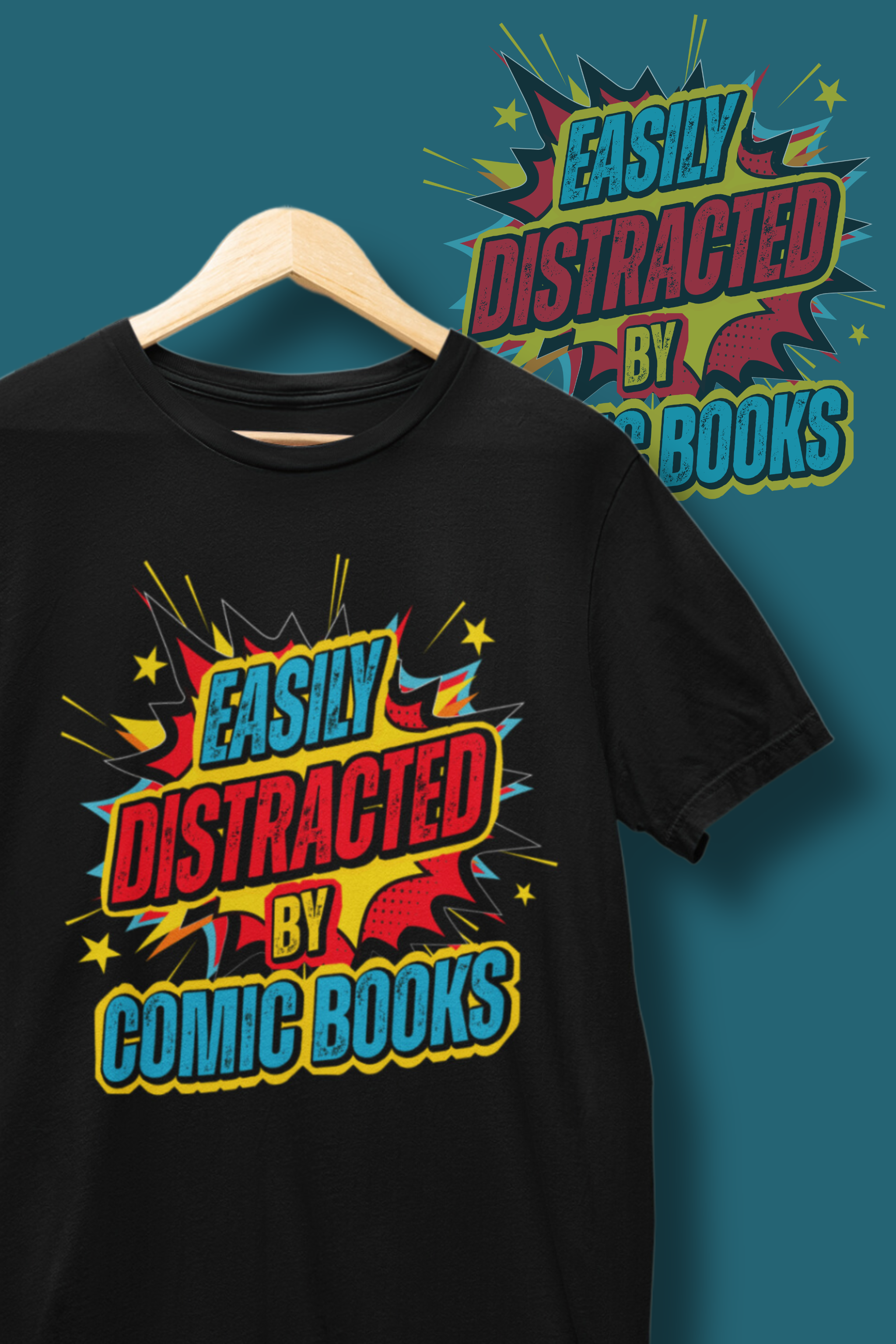 Distracted - Comics Books Unisex T-shirt – Collectors Edition