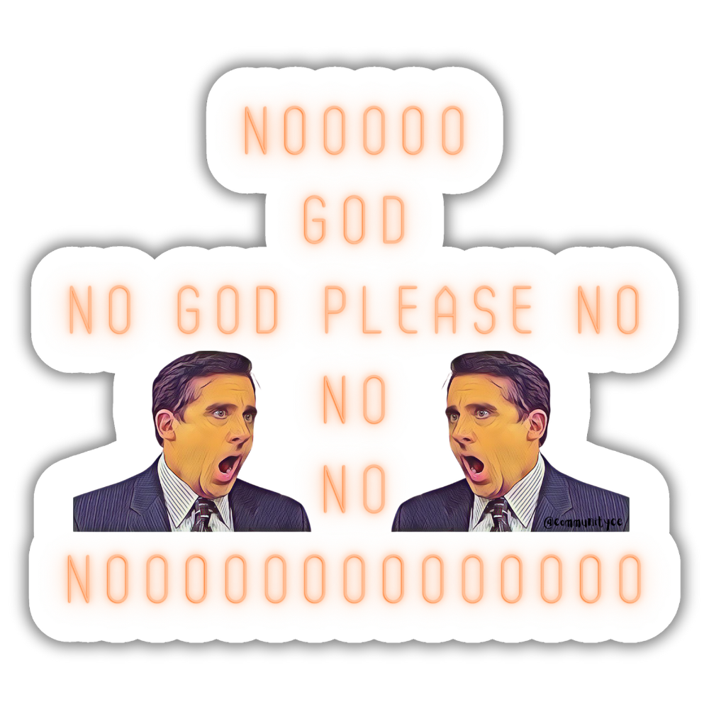 No God - The Office Stickers | TV & Movies Stickers – Collectors Edition